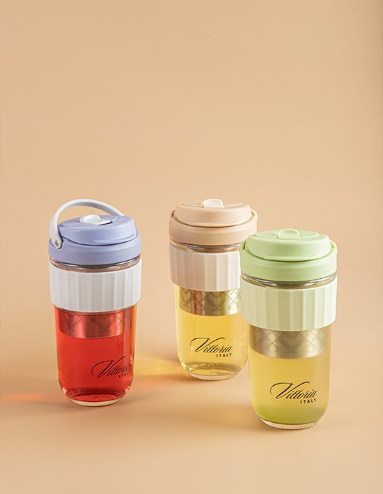 [비토리아] 글라스 유리 티 텀블러 520ml 3종 (택1) - 마켓컬리